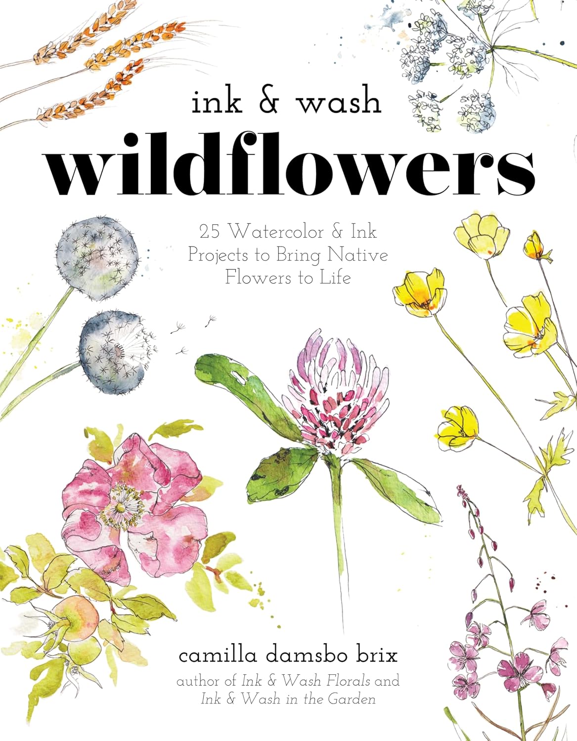 Ink & Wash Wildflowers: 25 Watercolor & Ink Projects to Bring Native ...