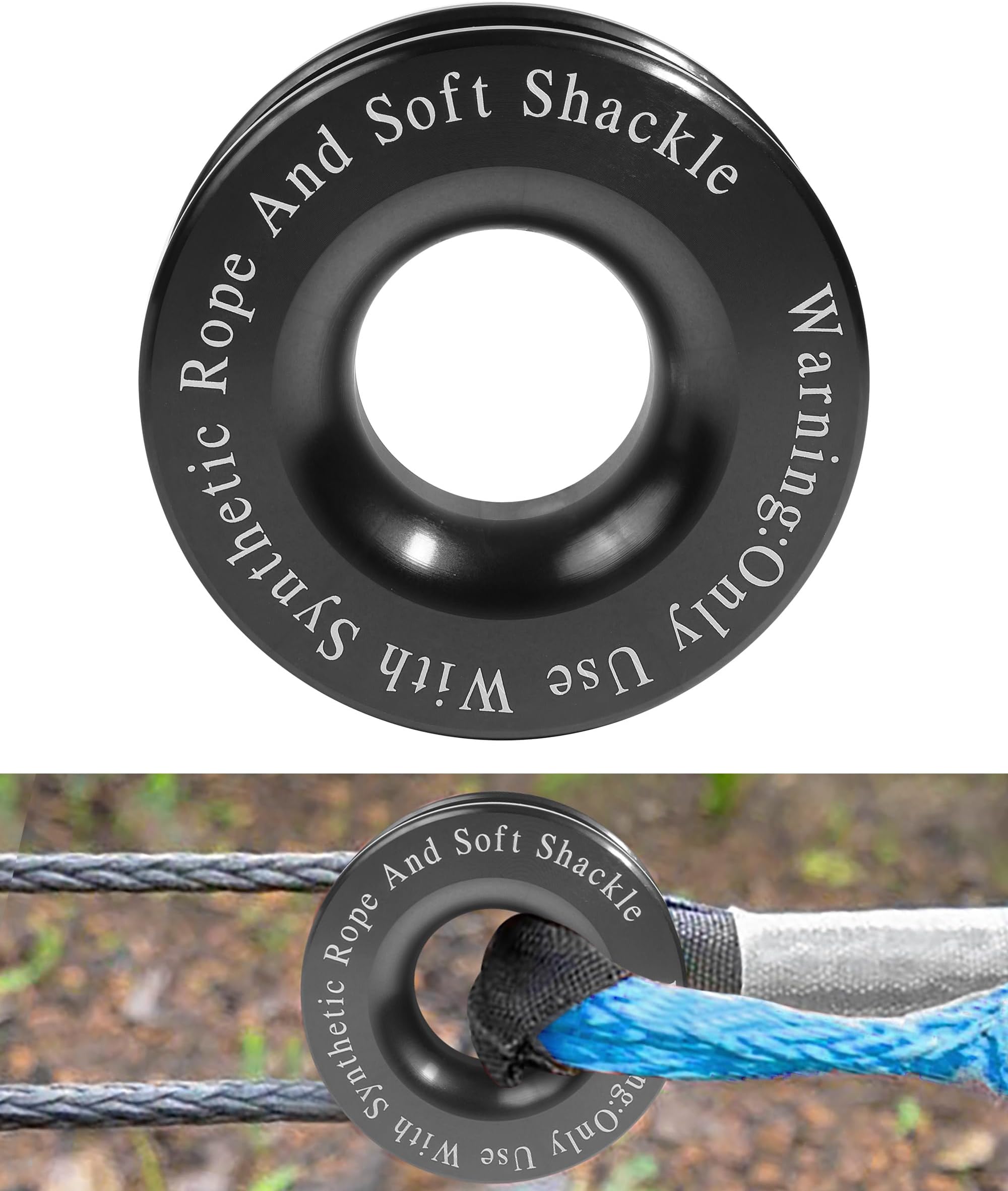 Amazon.com: bylikeho Winch Snatch Recovery Ring,Winch Snatch Block ...