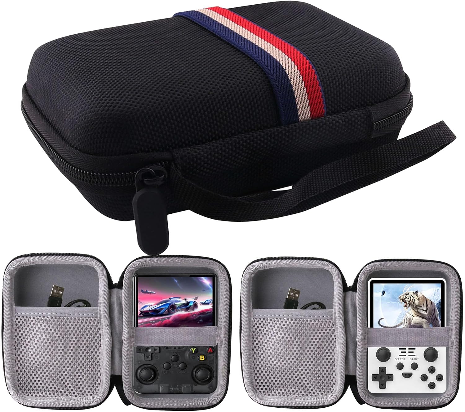 Amazon.com: WERJIA Hard Carrying Case Compatible with RG35XX Plus/R36S ...