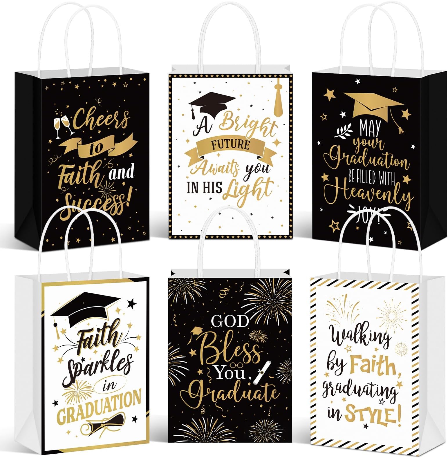 Amazon.com: Colarr 24 Pcs Graduation Gift Bags with Tissue Paper 2025 ...