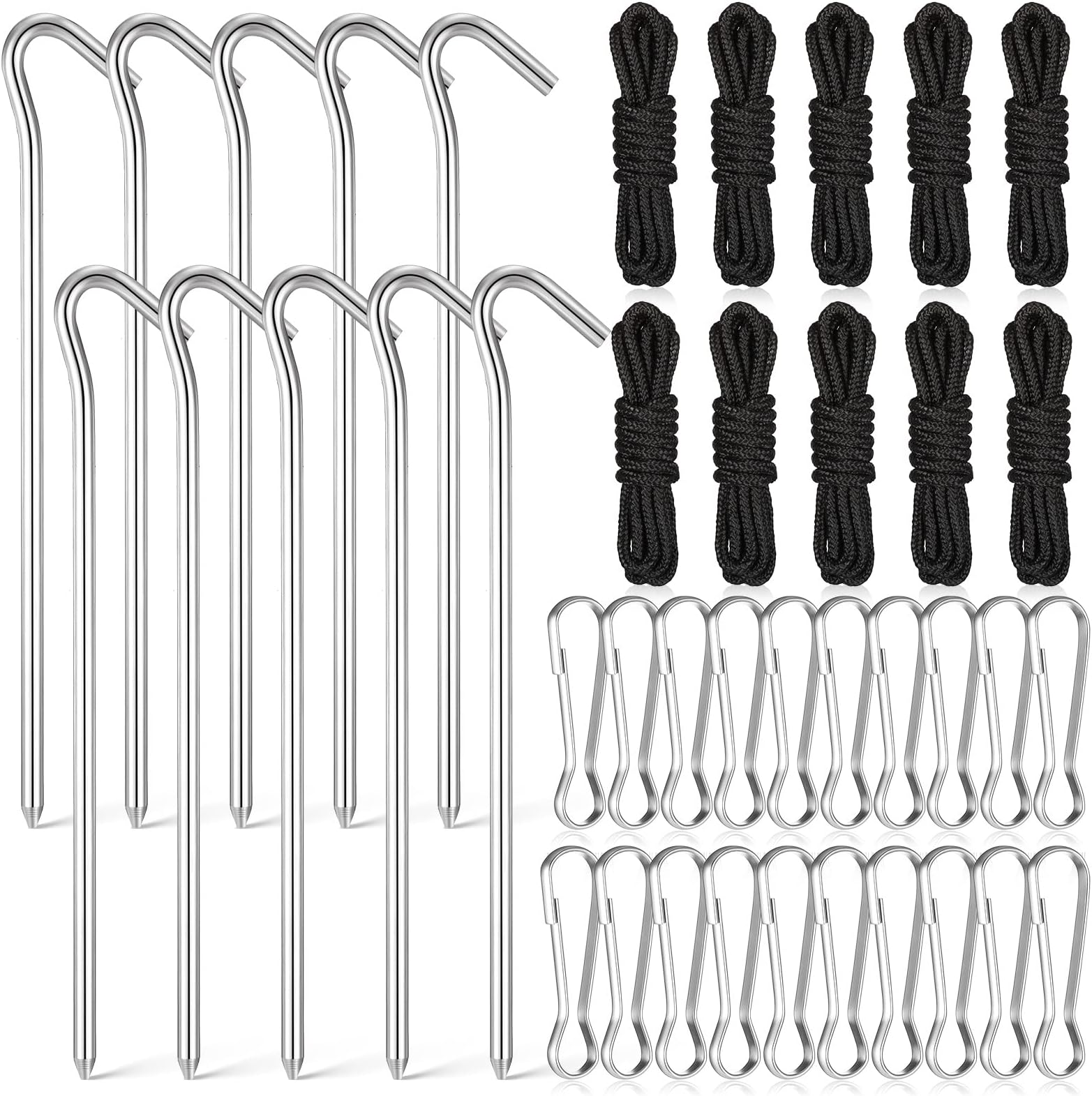 Amazon.com: Sosation 36 Pieces Inflatable Stakes and Tethers Tent ...