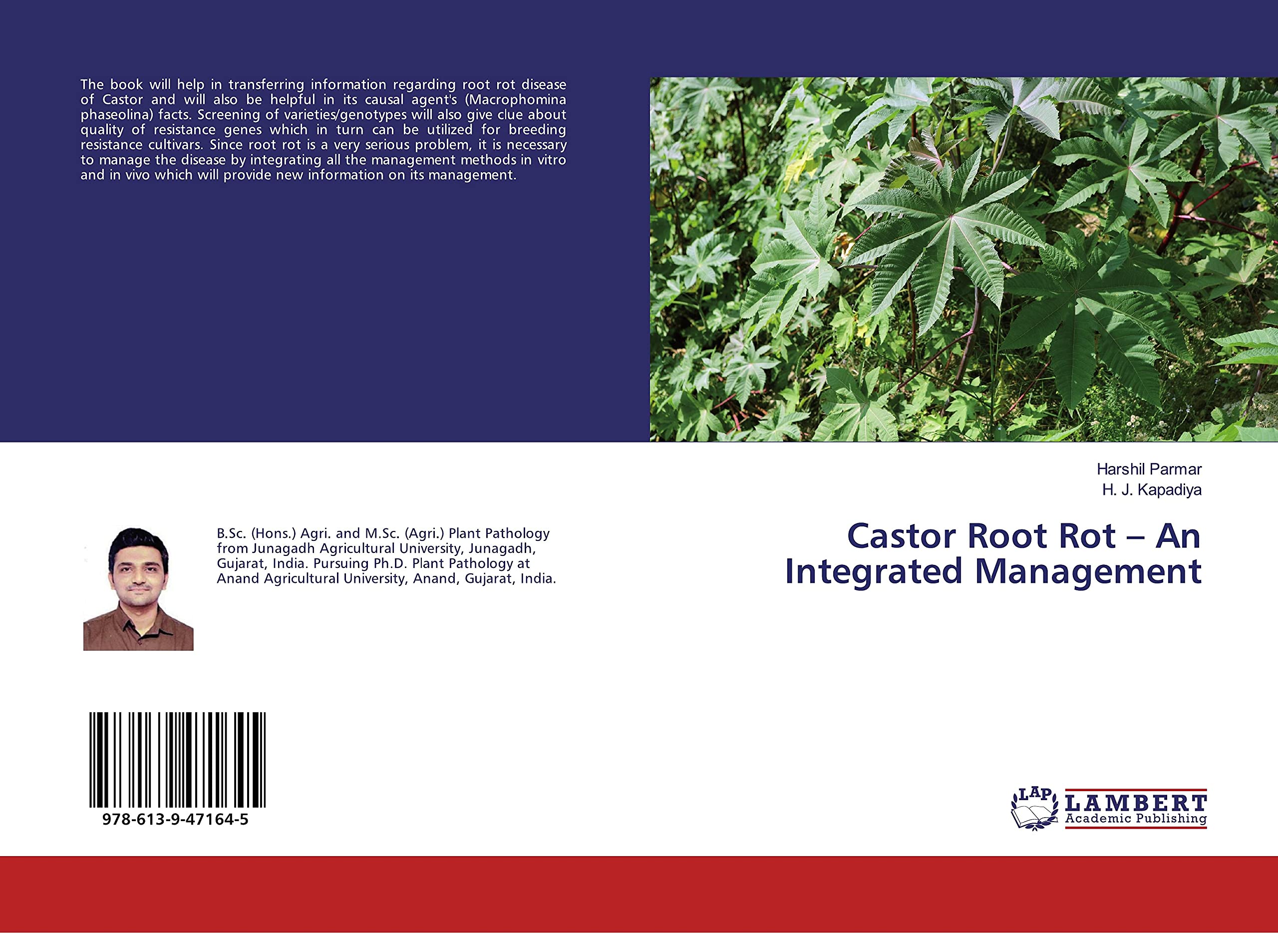 Castor Root Rot An Integrated Management : H. J. Kapadiya, H. J ...