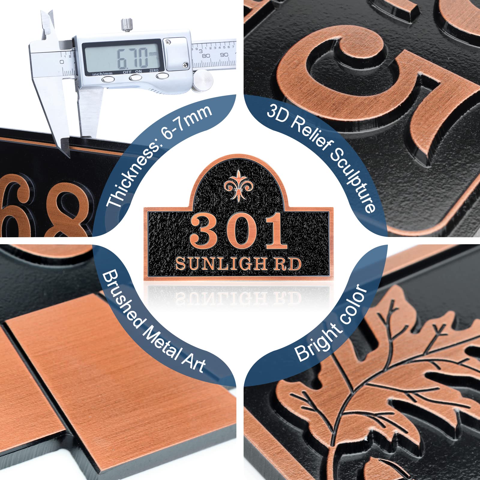 Snapklik.com : Personalized Cast House Address Plaque - Custom House ...