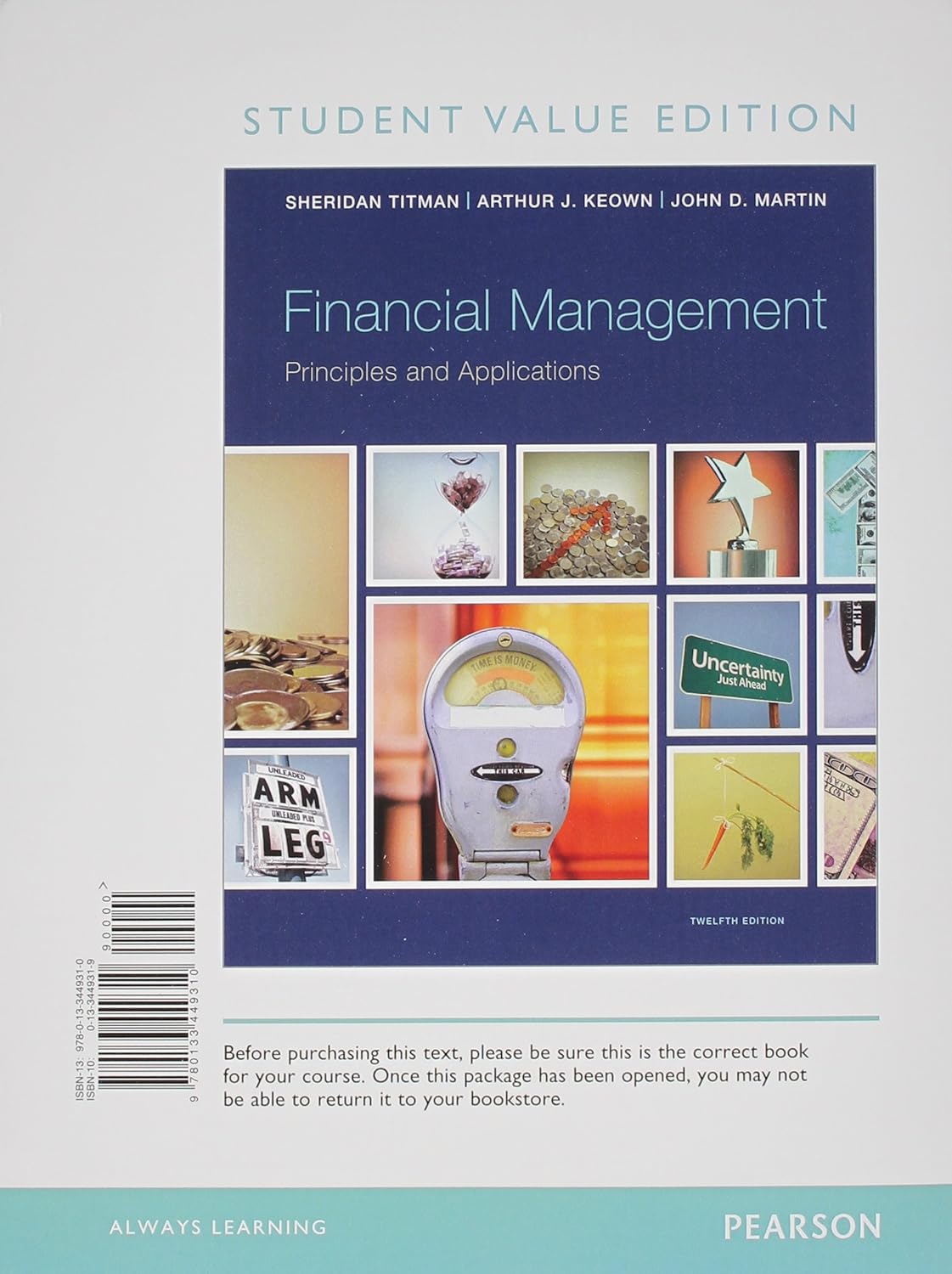 Amazon.com: Financial Management: Principles and Applications, Student ...