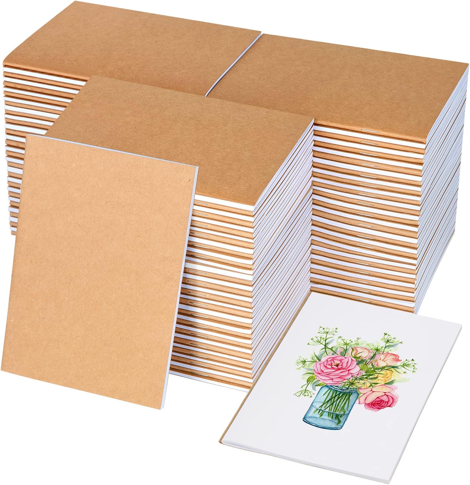 Amazon.com : Ctosree 400 Pcs Mini Notebooks Bulk Small Notepad Unlined ...
