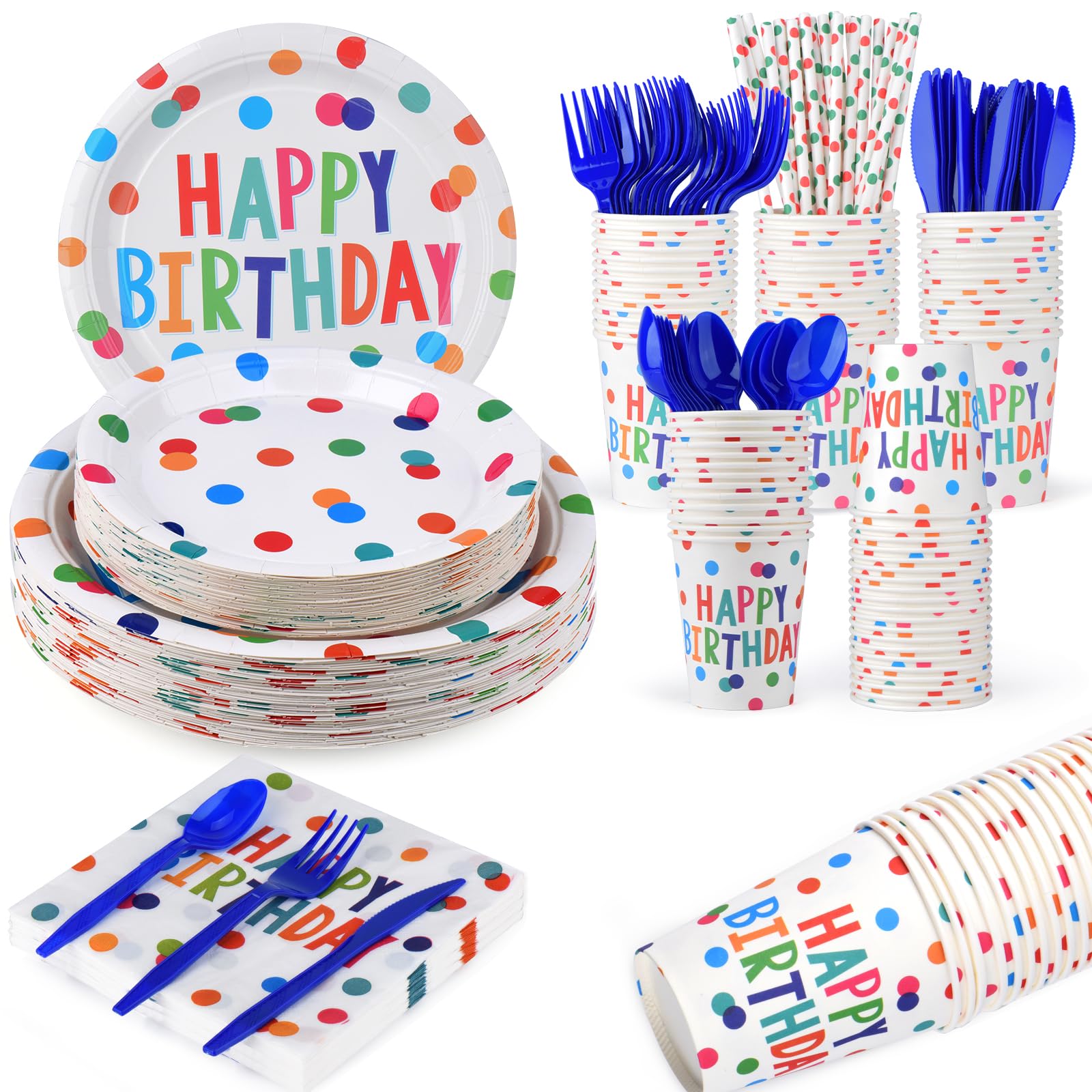 Amazon.com: 400 Pcs Happy Birthday Decorations, Happy Birthday Party ...