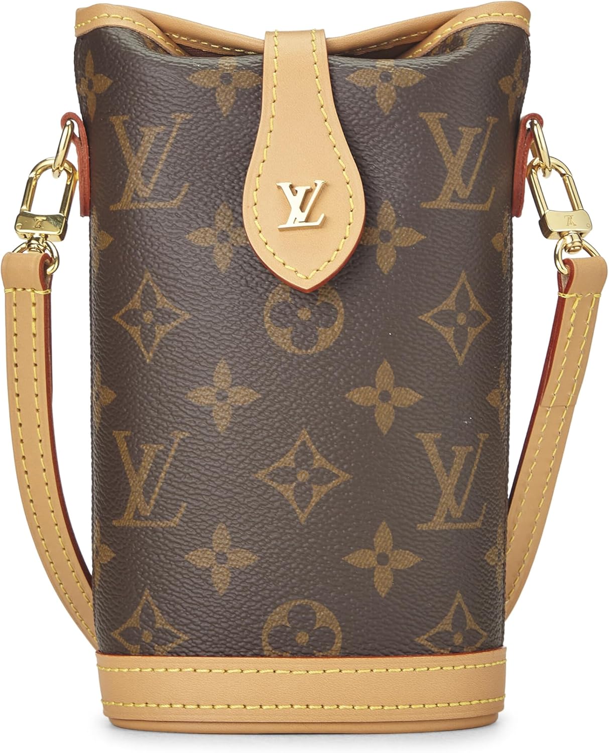 Amazon.com: Louis Vuitton, Pre-Loved Monogram Fold Me Pouch, Brown ...