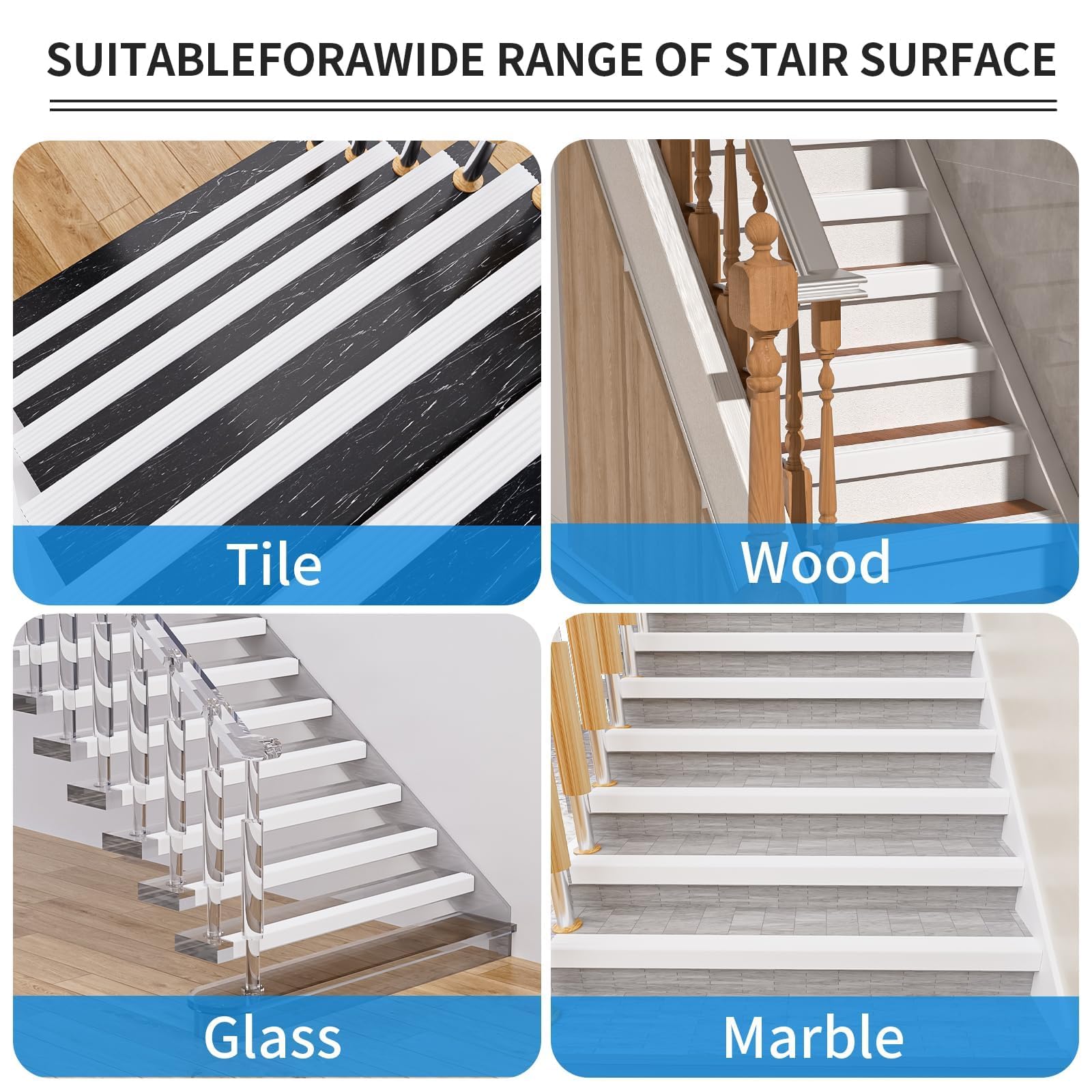 Snapklik.com : Elvone Stair Nosing, Rubber Edging Guard Trim Self ...