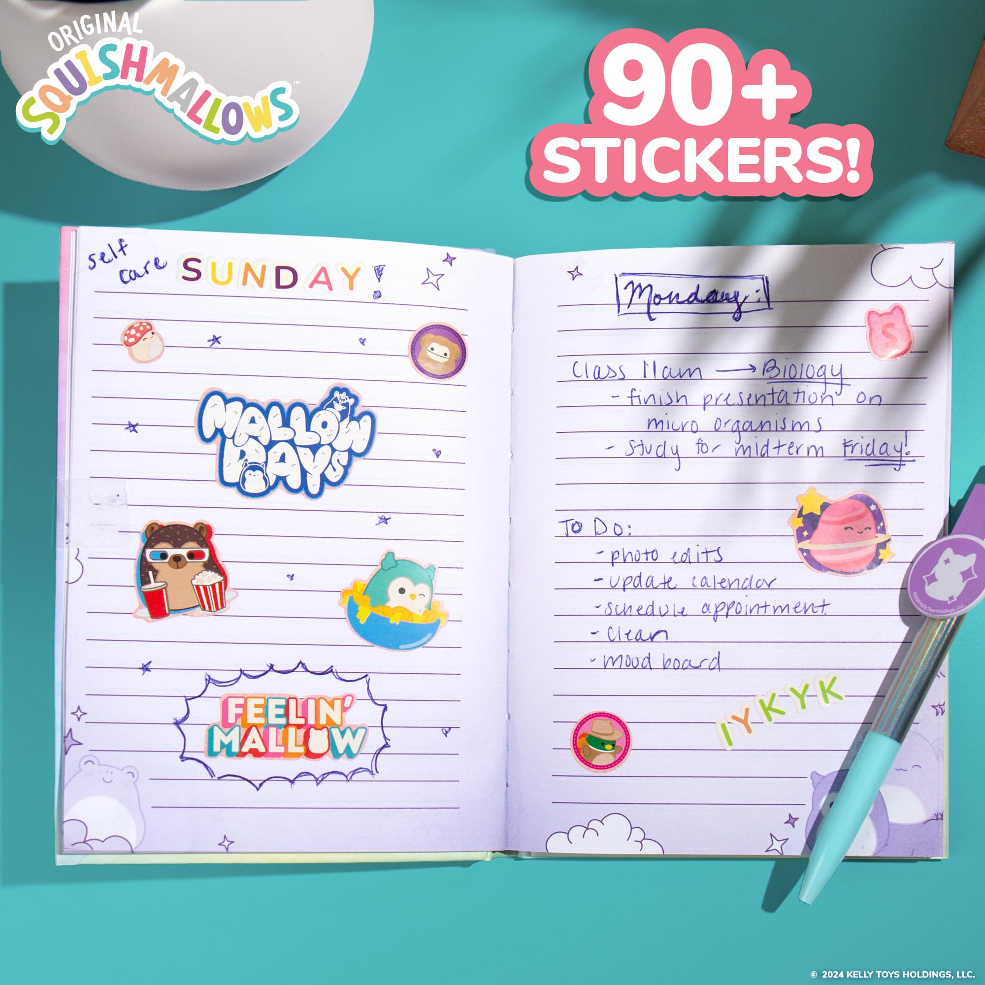 Snapklik.com : Original Squishy Diary Set, Includes 5 X 7 Diary, 60 ...