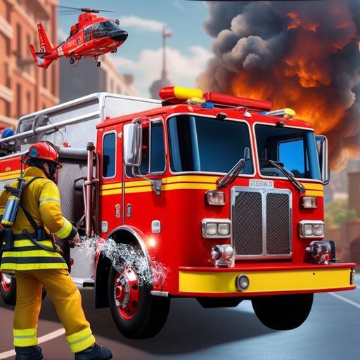 Firefighter Truck Driving Games : Fireman Fire Engine Simulator ...