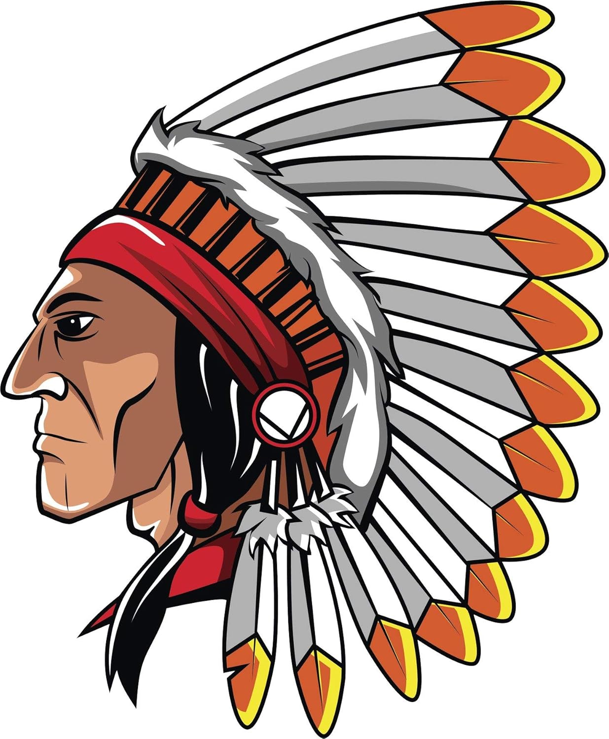 Cartoon Native American Chief