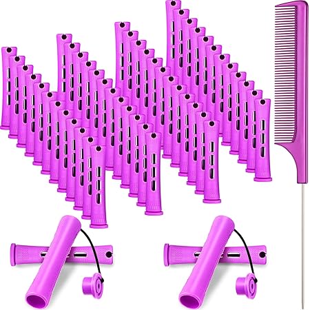 Amazon.com : 60 Pieces Hair Perm Rods Plastic Cold Wave Rods Hair ...