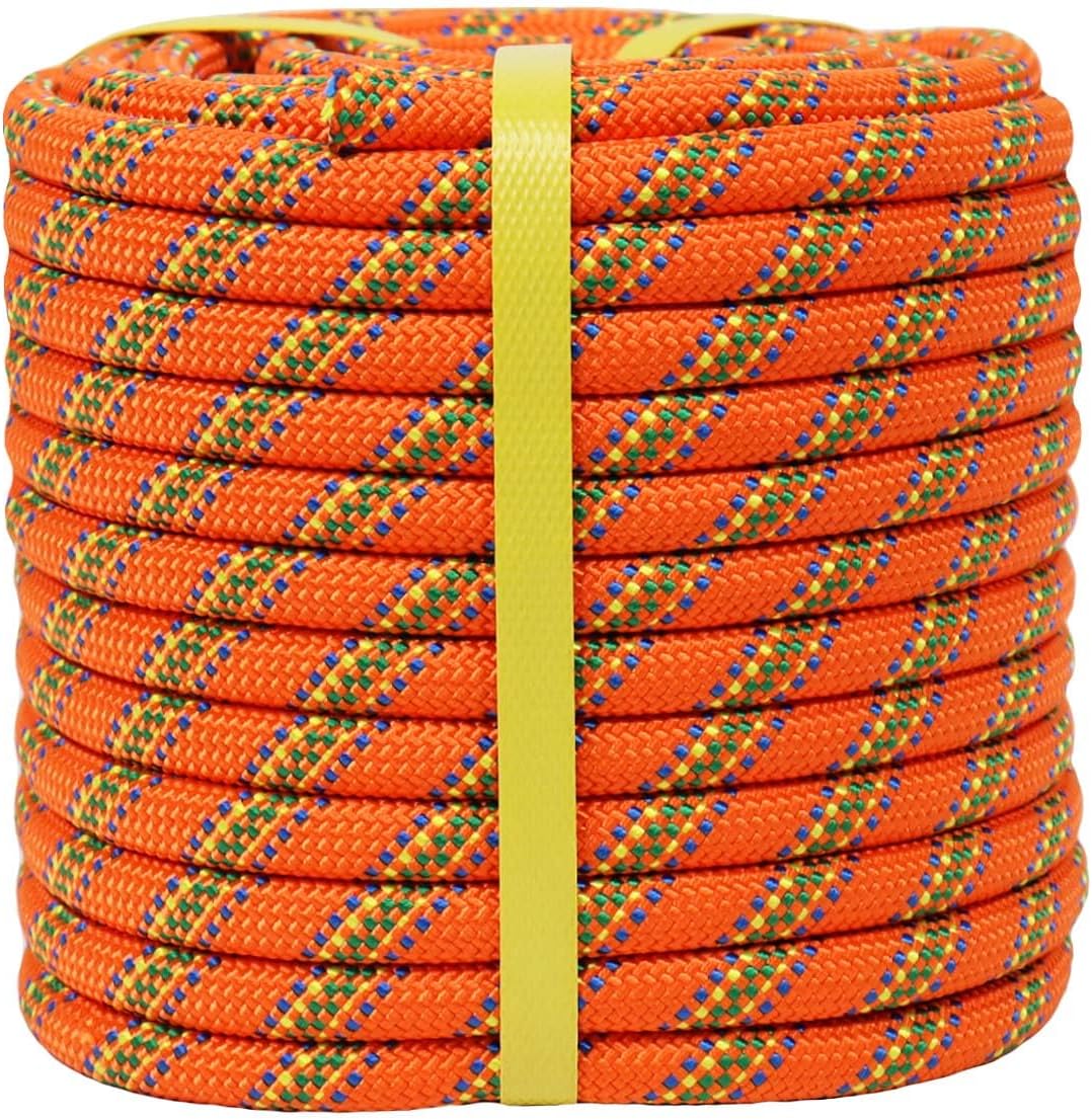 YUZENET Braided Polyester Arborist Rope (3/8 inch X 100 feet) High ...