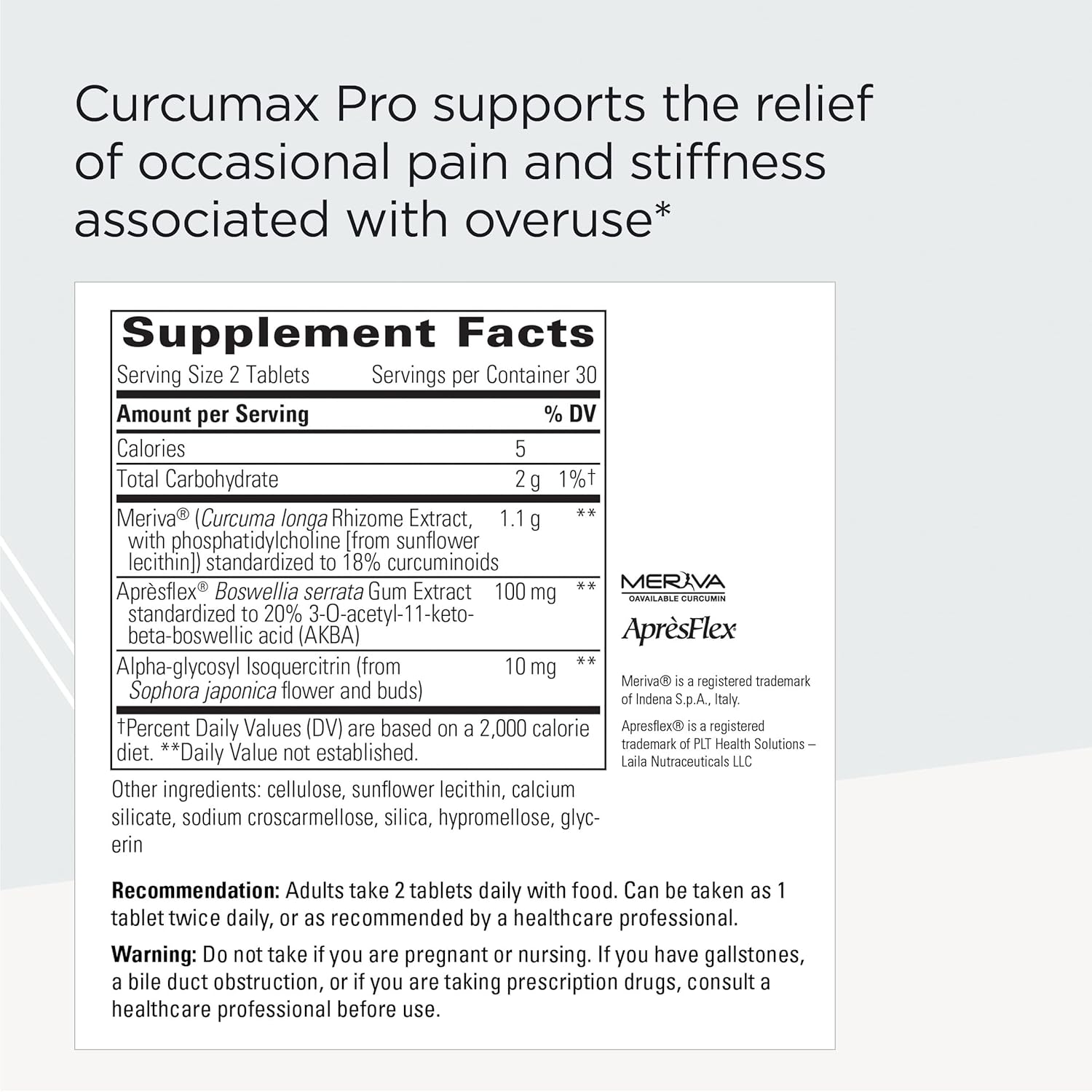 Integrative Therapeutics Curcumax Pro - Fórmula de Suporte ao Movimento ...