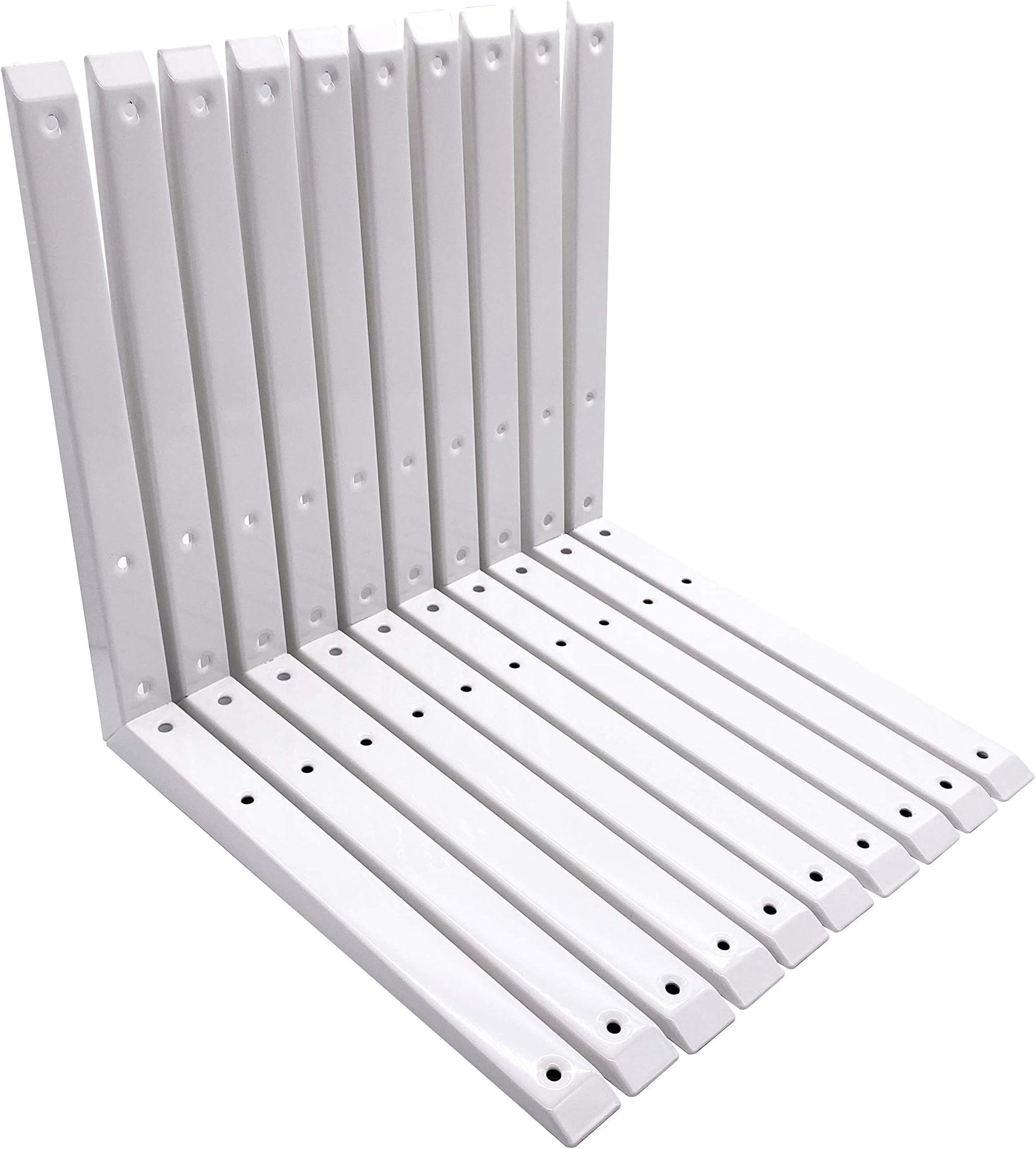 DOMI PRO Shelf Brackets 2Pcs, 350mm Heavy Duty Wall Brackets Industrial ...
