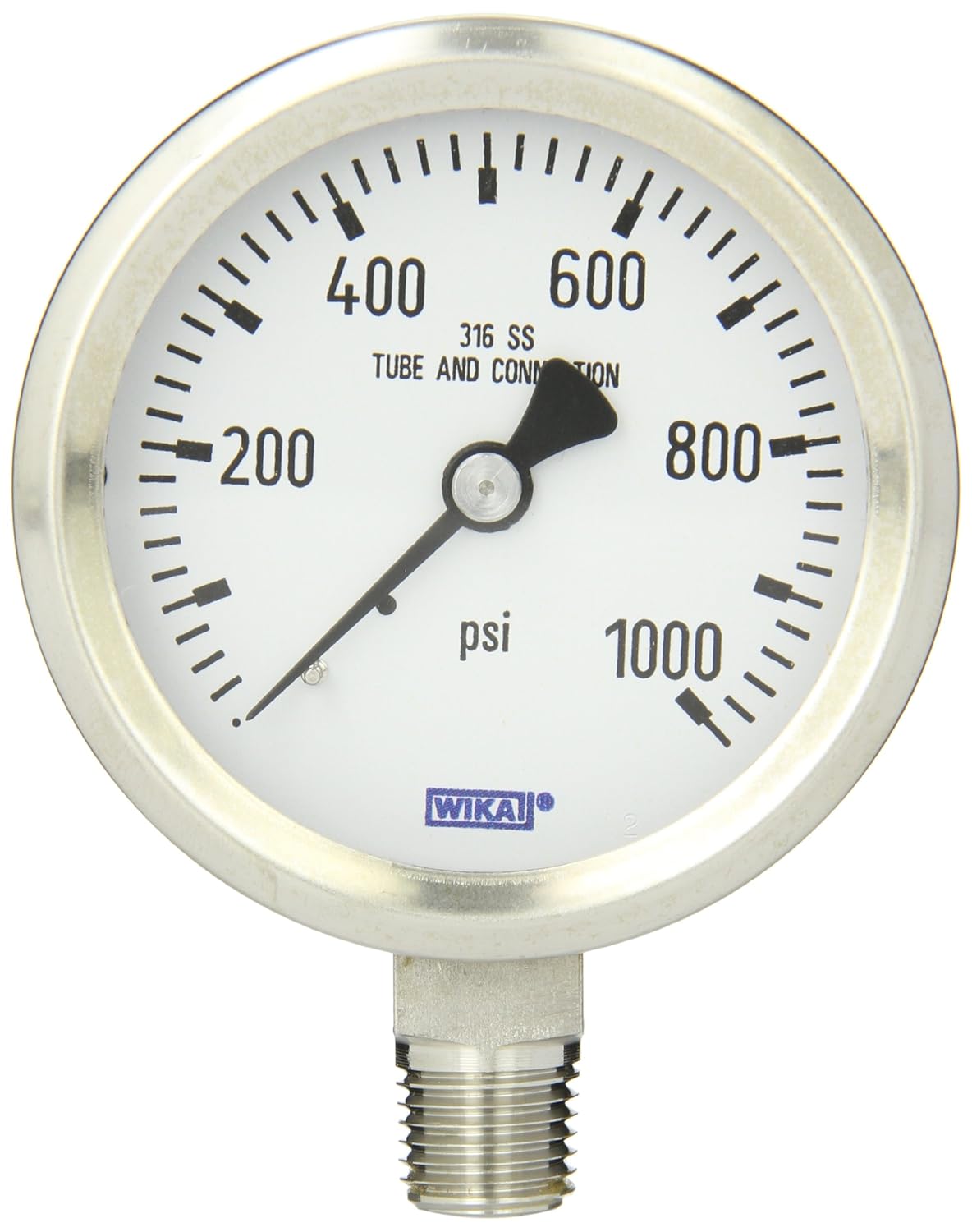 Pressure Gauges Cole-Parmer Industrial Pressure/Process Gauge 2.5 Dia ...