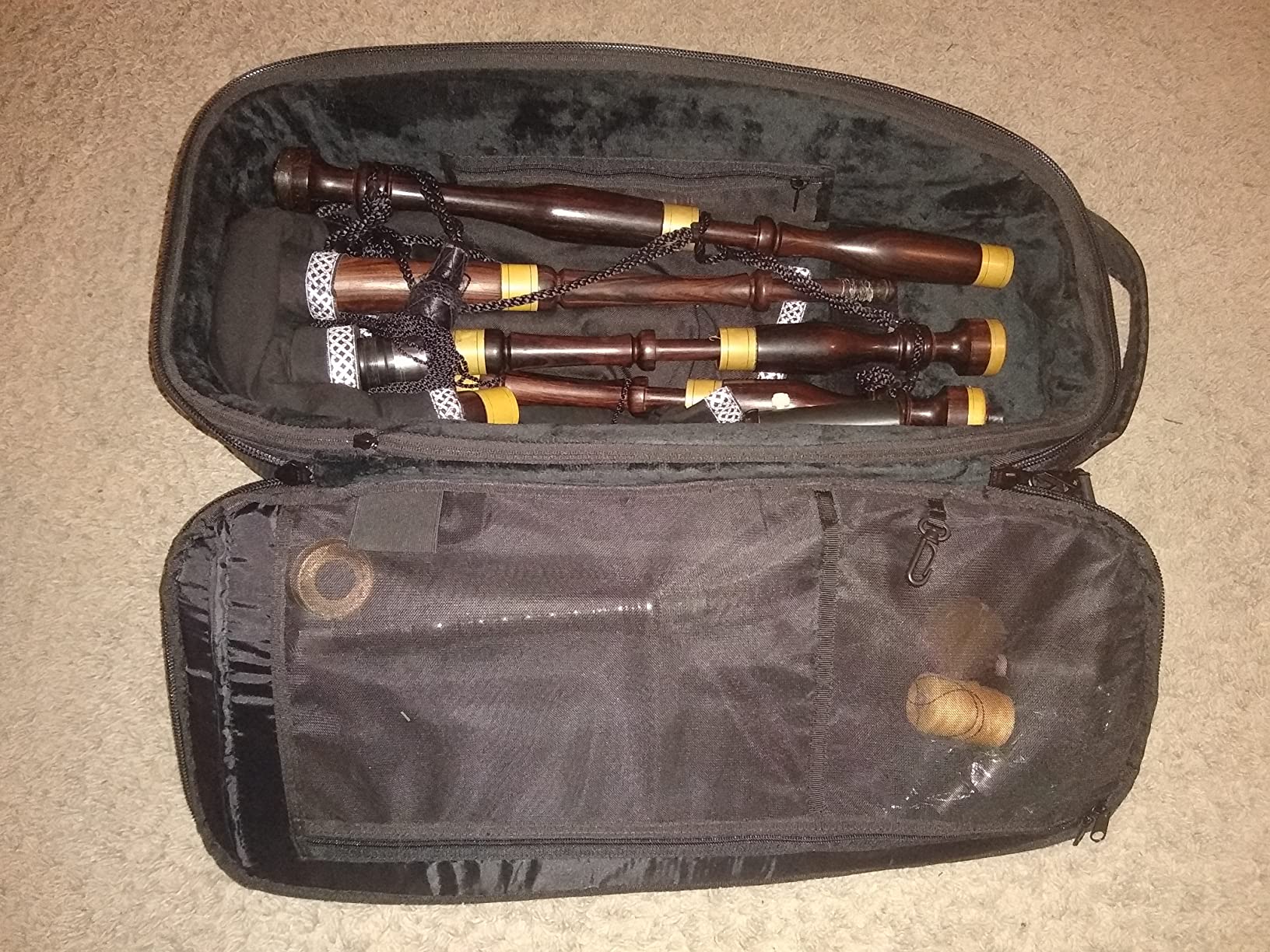 Amazon.com: Bagpipe case-Hard Shell, Fully protect with inside pocket ...