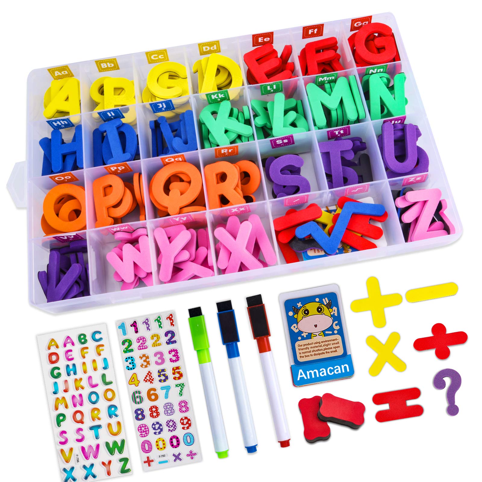 Classroom Magnetic Alphabet Letters Kit With 2 Double Side Magnet ...