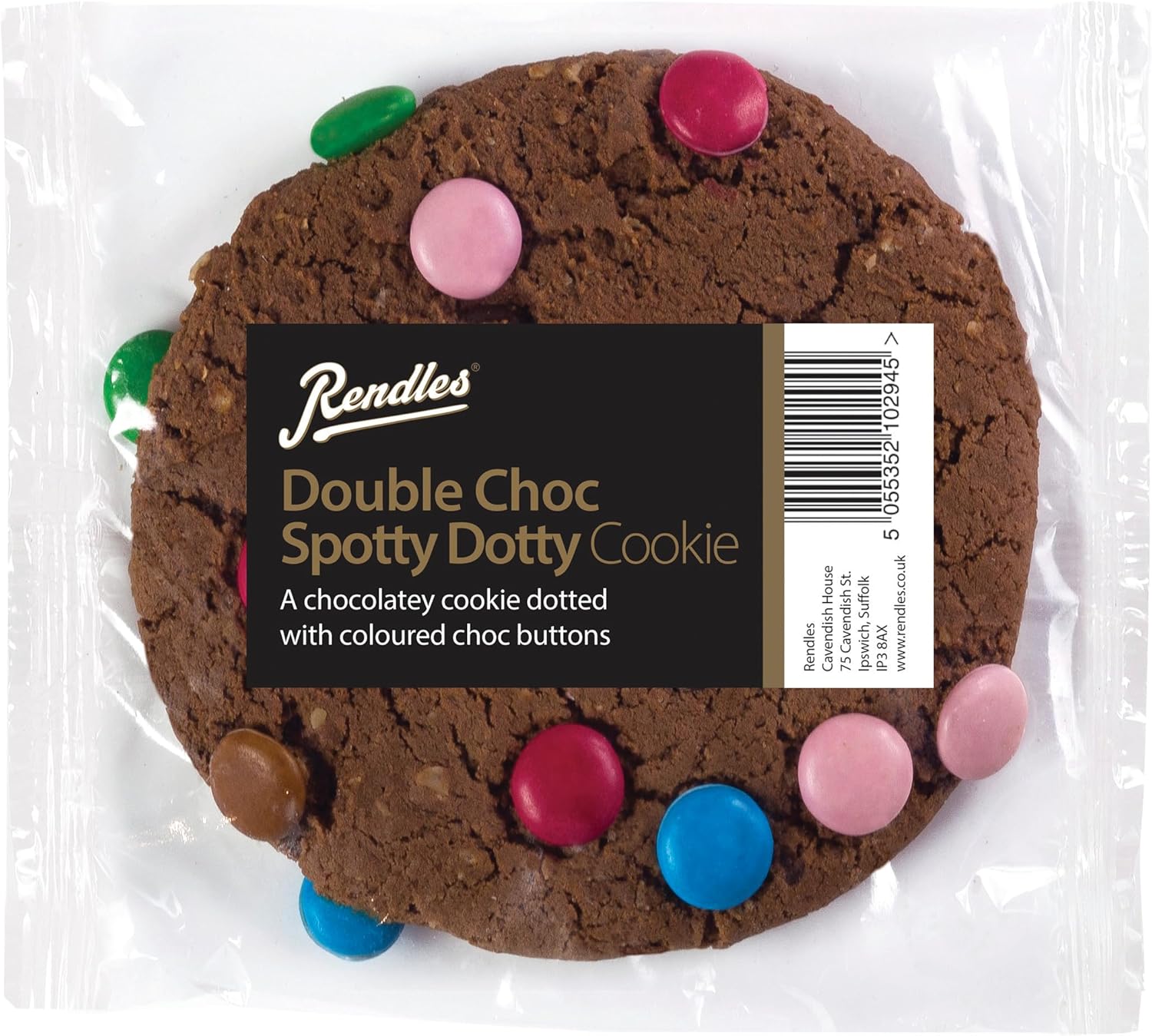 Rendles | Double Choc Spotty Dotty Cookie, 80g : Amazon.co.uk: Grocery