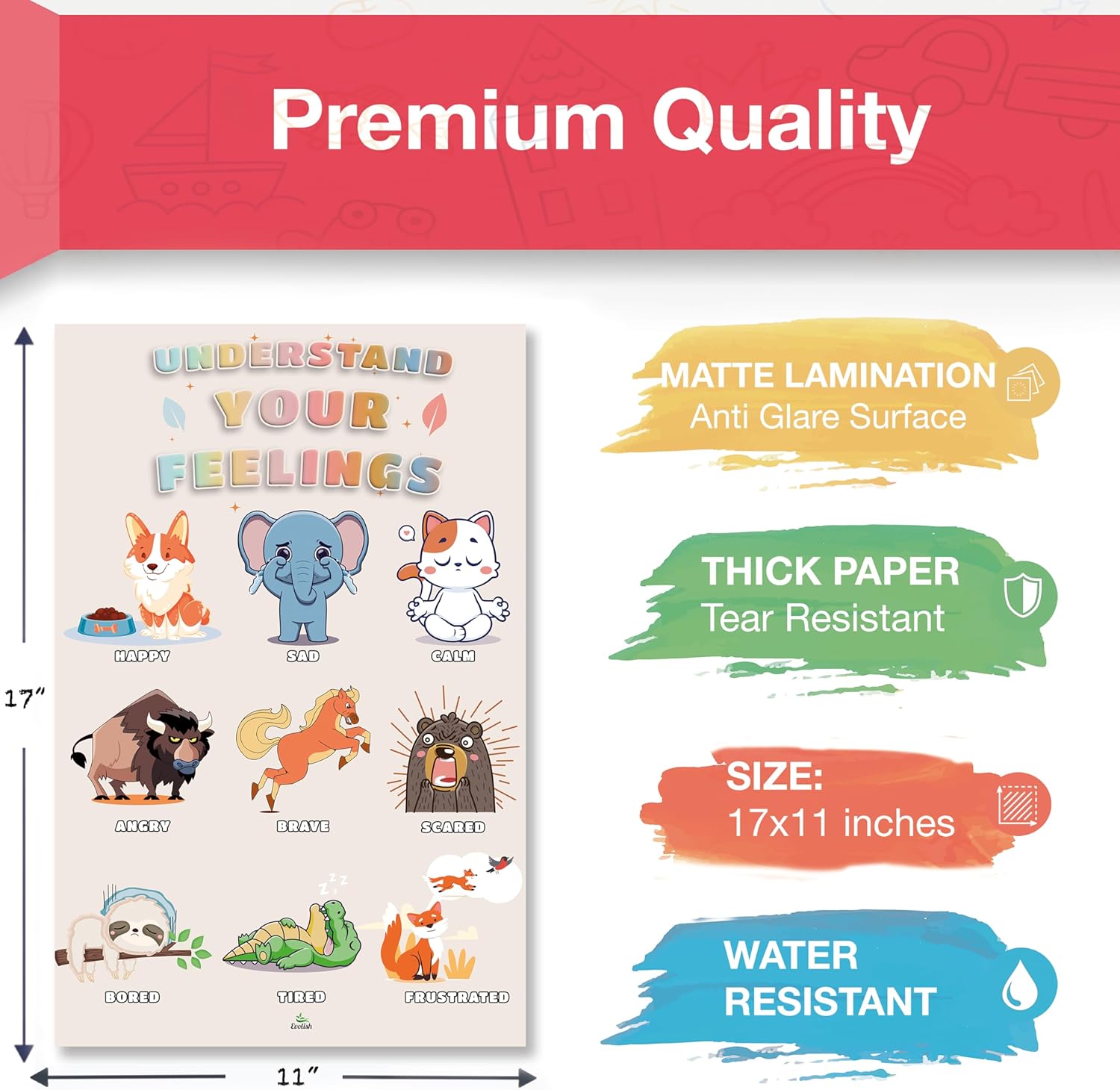 9 Feelings Posters For Classroom Calming Corner Items Kids | Behavior ...