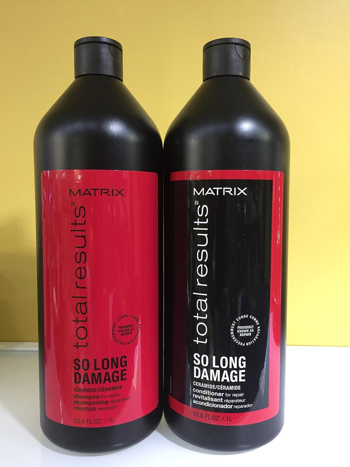 Matrix so Long Damage Shampoo 33.8 Oz and Conditioner 33.8 Oz (1L ...