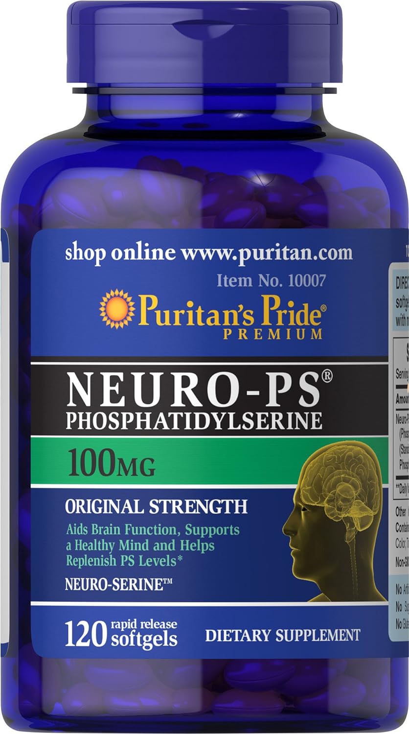 Amazon.com: Puritan's Pride Neuro-PS 100 mg cápsulas blandas, 120 ...