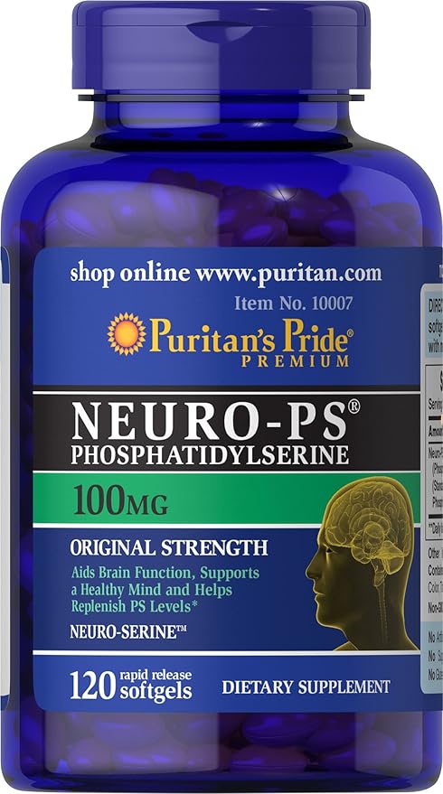 Amazon.com: Puritan's Pride Neuro-PS 100 mg Softgels, 120 Count ...