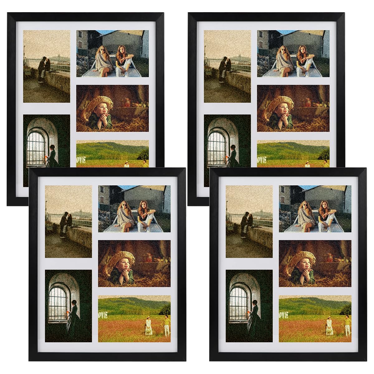 Amazon.com - Hyuetrsa 11x14 Picture Frame Collage with 5 Openings, 4 ...