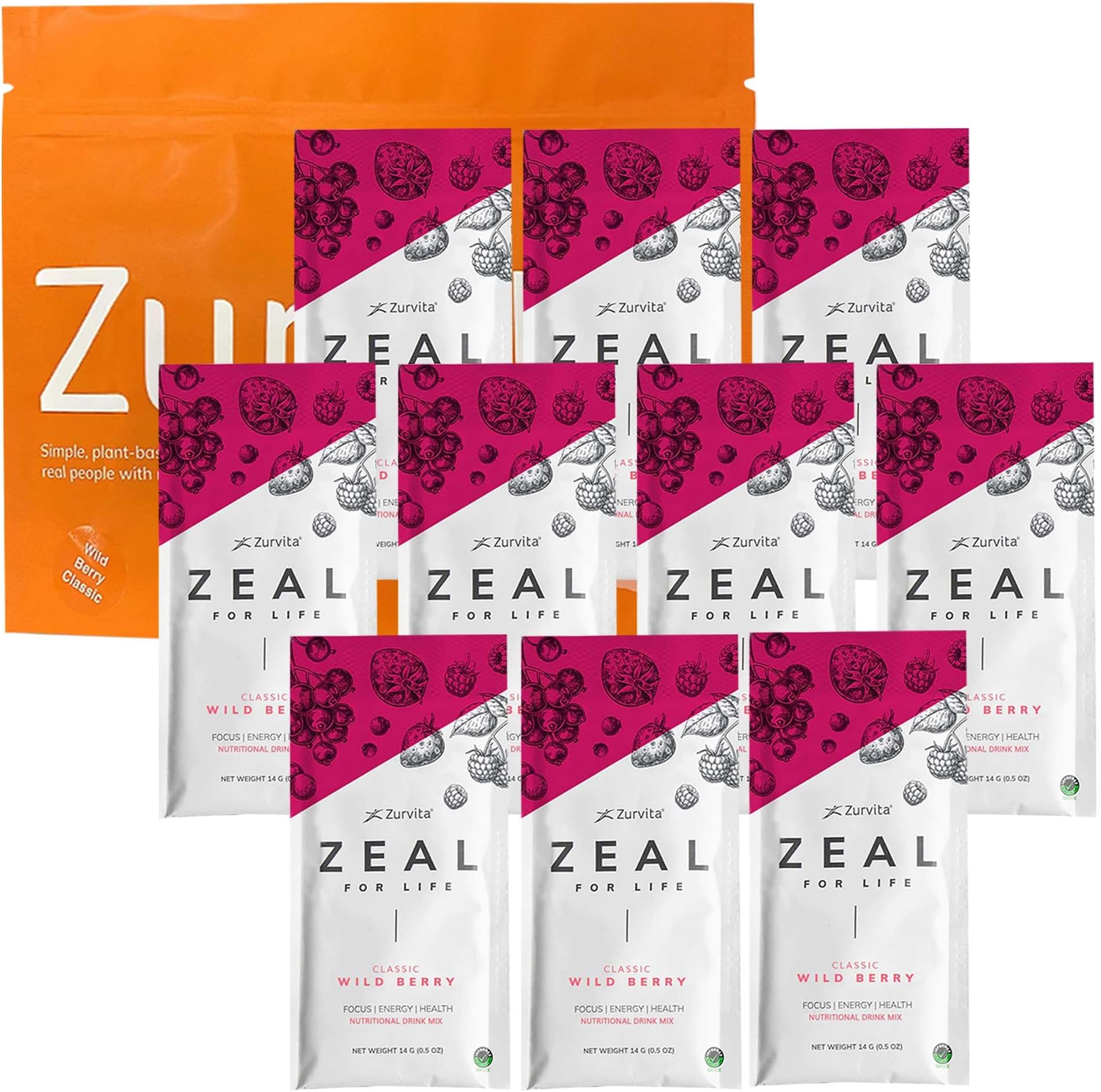 Amazon.com: Zurvita- Zeal for Life- Wellness 10 count Single- Wild ...