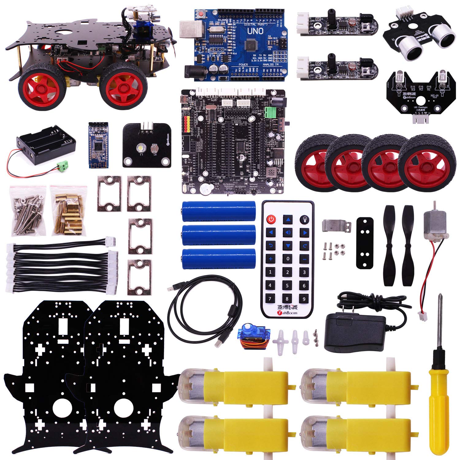 Buy Yahboom Maker Smart Robot Car Kit With Arduino Uno Multi Functional Smart Car Toy With