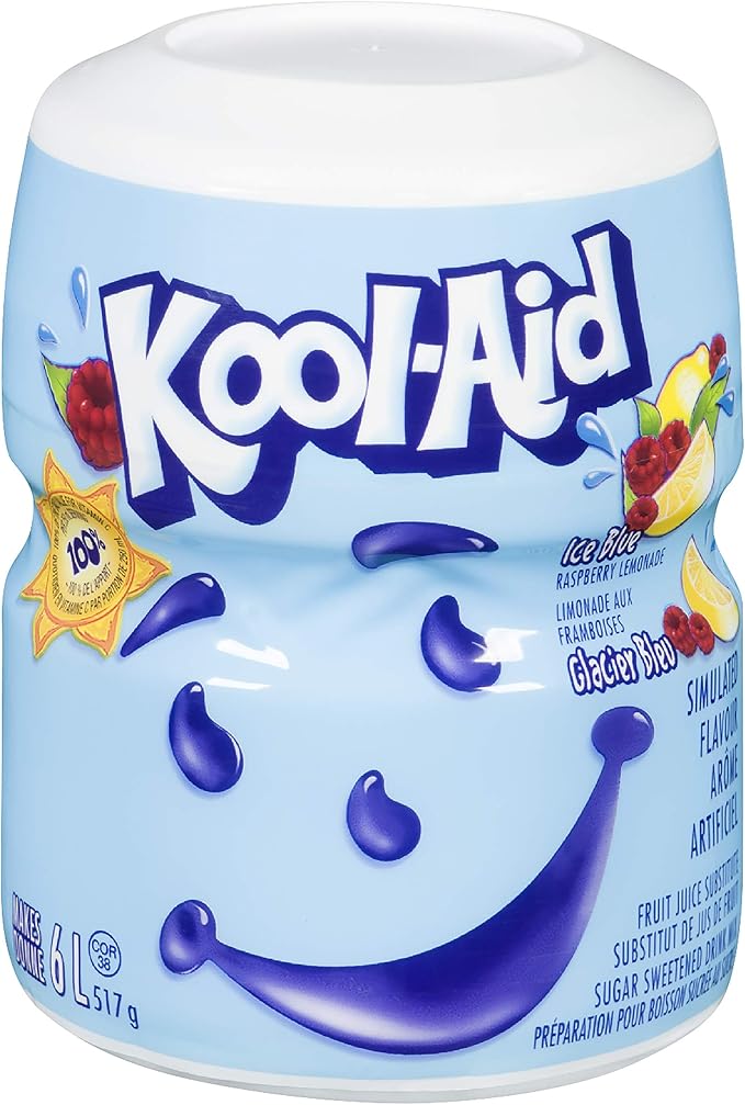 Kool-Aid Ice Blue Raspberry Lemonade Drink Mix, 517g (Pack of 12 ...