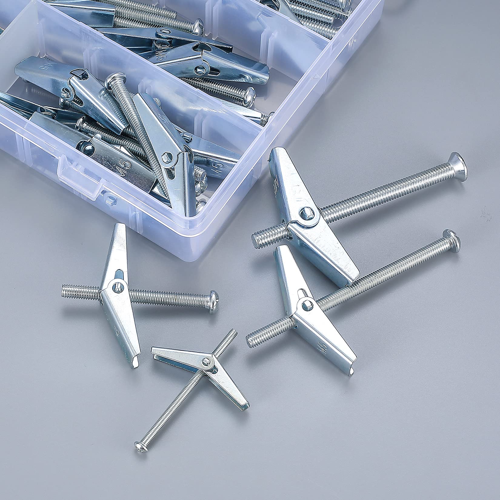 Snapklik.com : 32 Pcs Toggle Bolt And Wing Nuts, 2 Inch/3 Inch Heavy ...