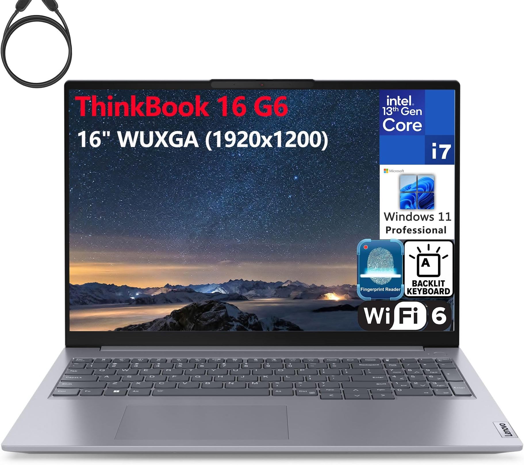 Amazon.com: Lenovo ThinkBook 16 G7 IML 21MS0066US 16" Touchscreen ...