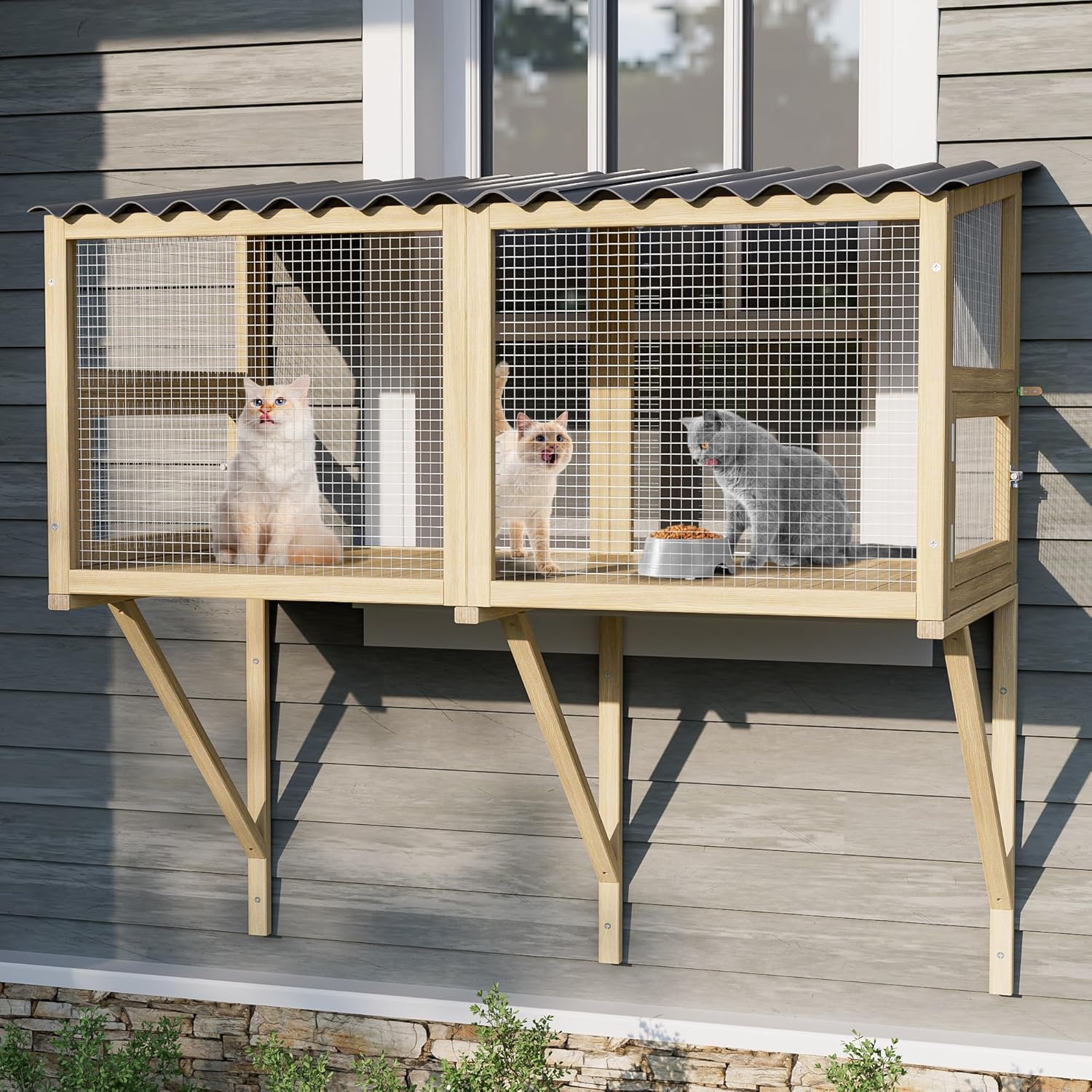 Amazon.com: Decomax Cat Catio, Cat Window Perch for Large Cats - Catio ...