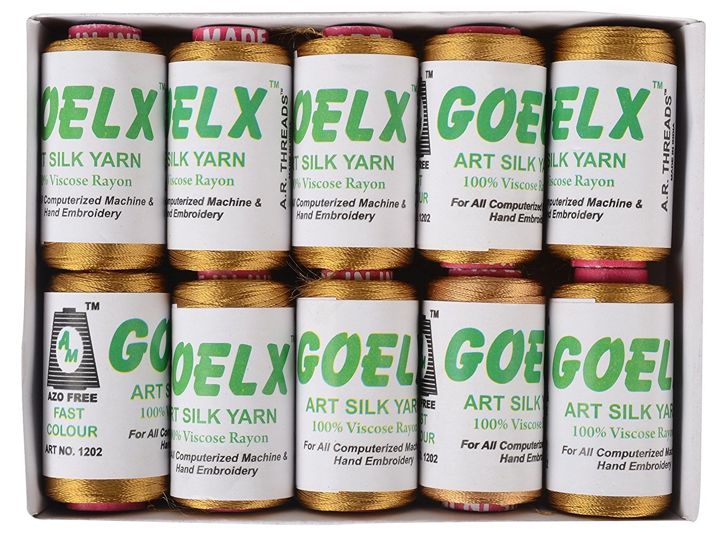 AM Silk Thread Gold for Bangle-Jhumka-Jewellery Designing & Craft Work ...