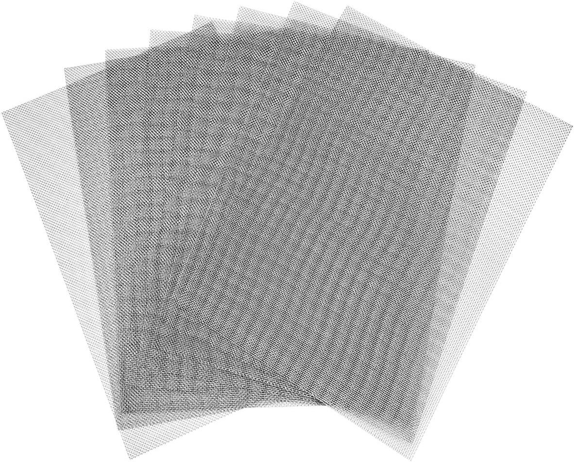 LIVEMEGREEN 8 Pieces 304 Stainless Steel Wire Mesh,Metal Mesh Sheet ...