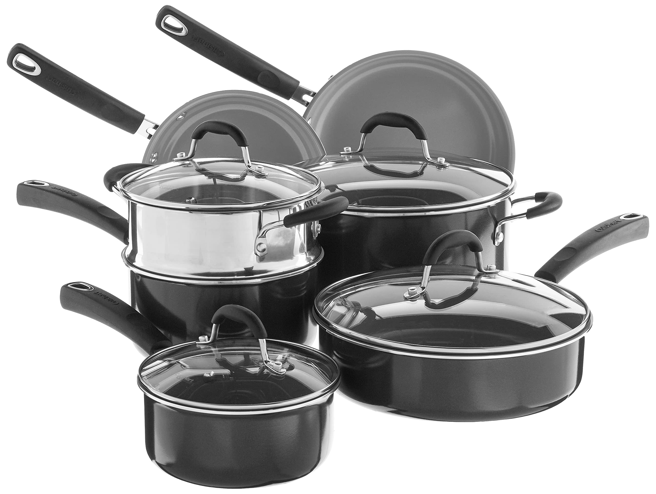 Amazon.com: Cuisinart 11-Piece Nonstick Cookware Set, Ceramica XT ...