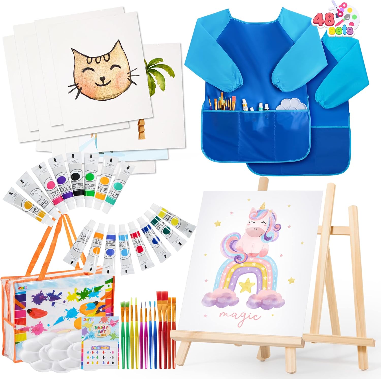 Brandclub - JOYIN 48 Pieces Art Painting Supplies for Toddlers and Kids ...