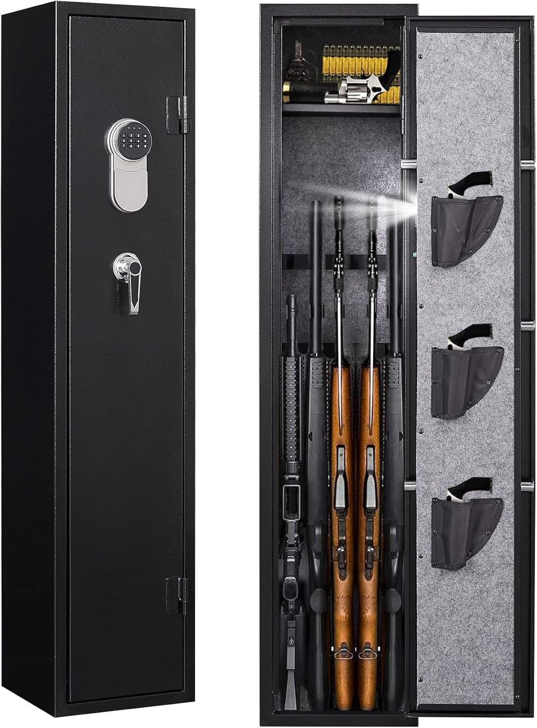 Amazon.com: Veemuaro Gun Safe, Rifle Gun Safe for Home, Quick Access 4 ...
