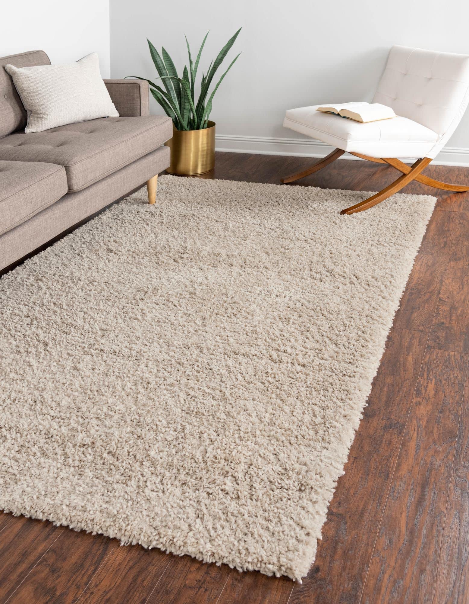 Amazon.com: Rugs.com Zermatt Shag Collection Rug – 5' x 8' Linen Shag ...