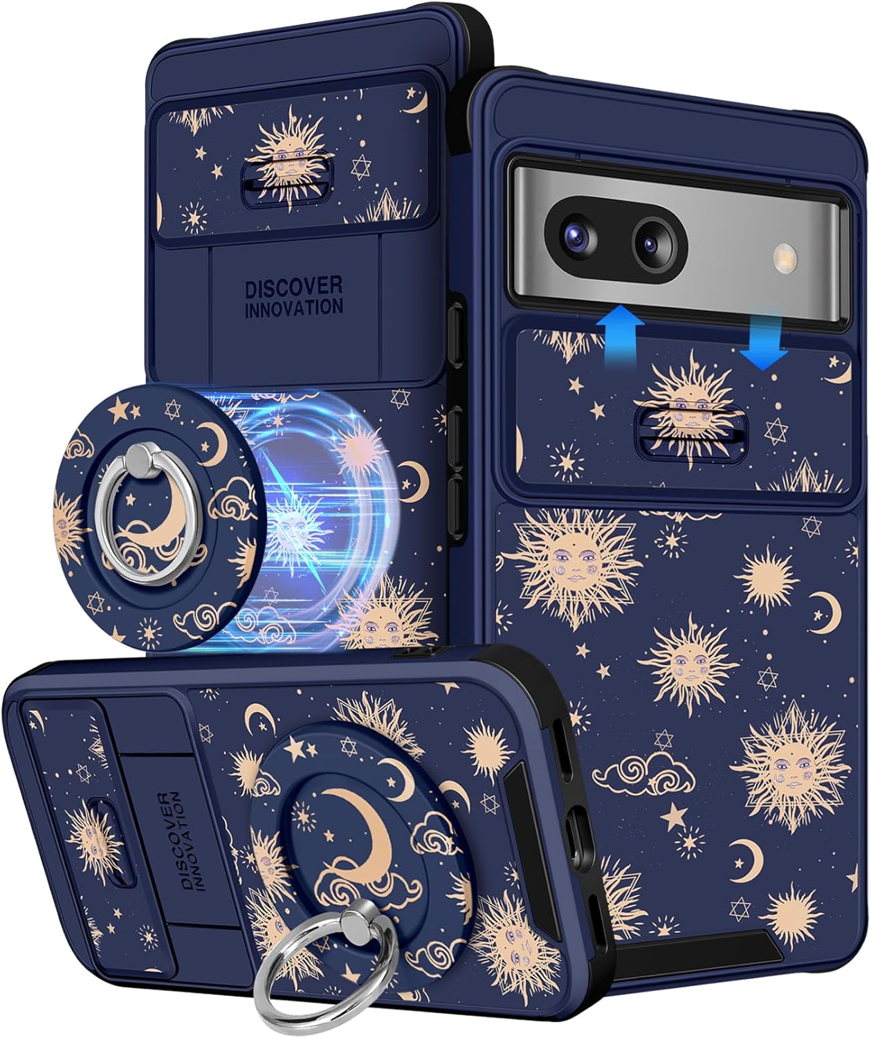 Amazon.com: Buleens for Google Pixel 8A Case 6.1 Inch - with Ring Stand ...