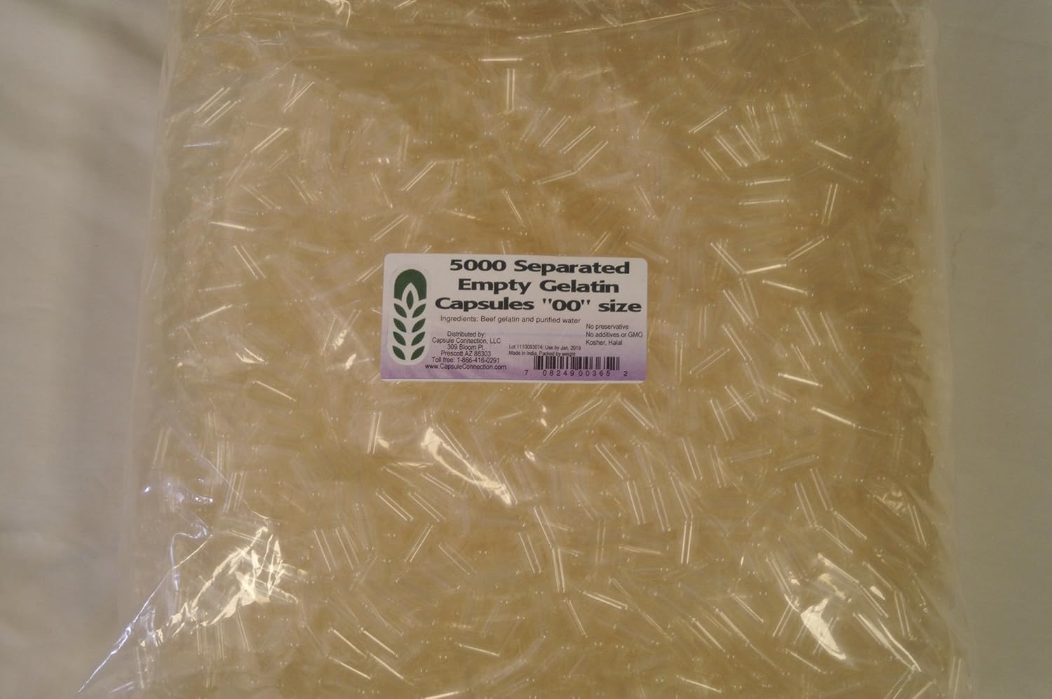 Amazon.com: Capsule Connection Separated Empty Gelatin Capsules, 00 ...