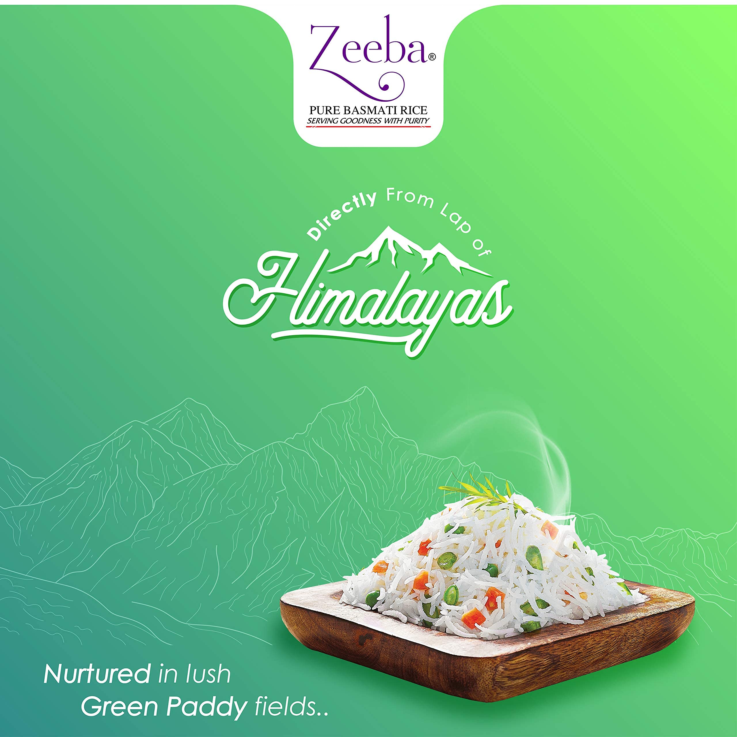 Buy Zeeba Everyday Super Mongra Basmati Rice Bag, 5kg Online at ...