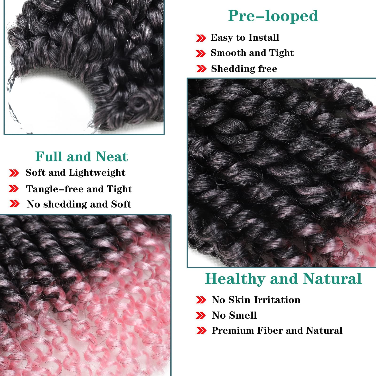 Snapklik.com : Pre-twisted Passion Twist Hair 10 Inch Passion Twist Crochet Hair Pre-looped ...