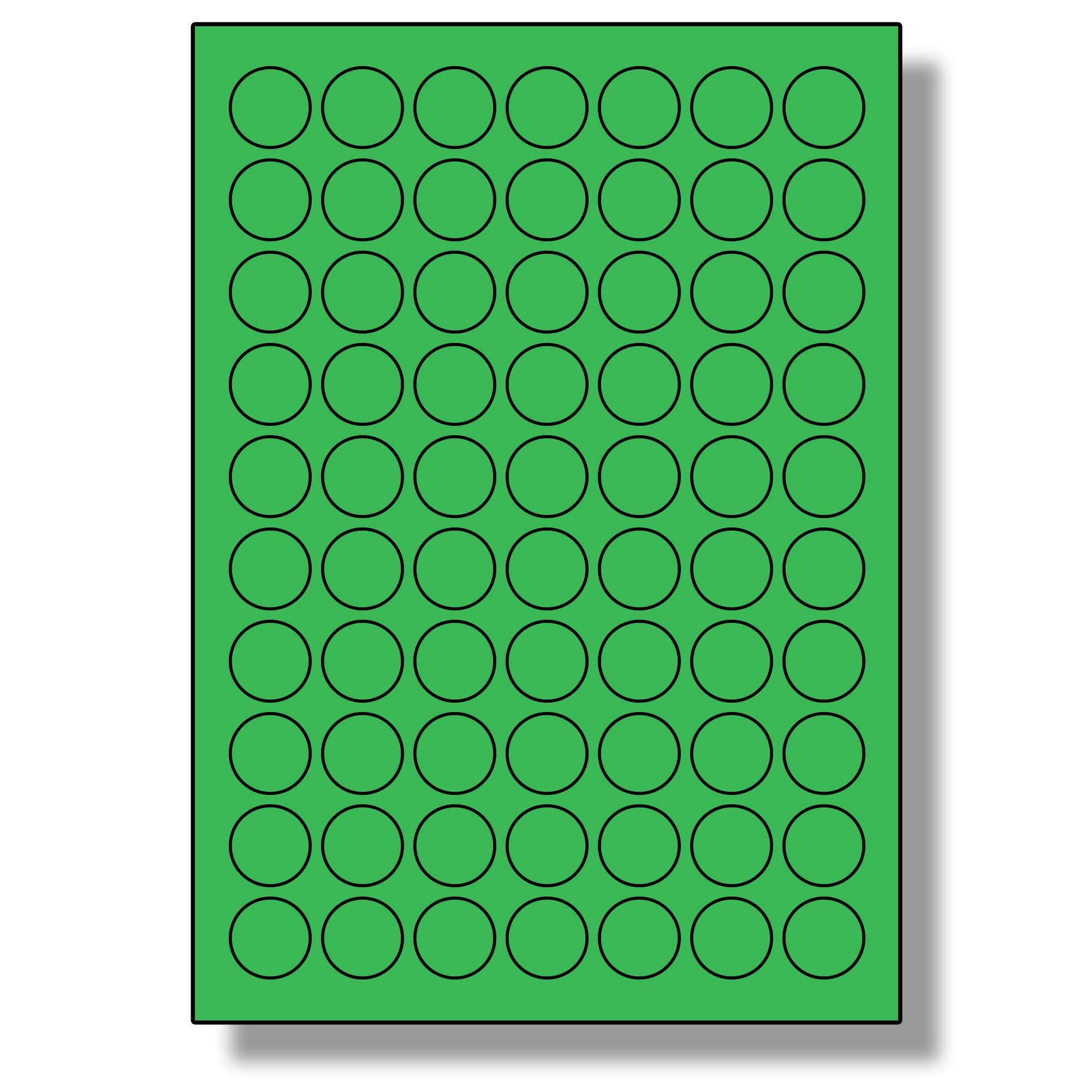 Buy 70 Per Page Sheet 5 Sheets 350 GREEN ROUND Sticky Labels Label buy-70-per-page-sheet-5-sheets-350-green-round-sticky-labels-label