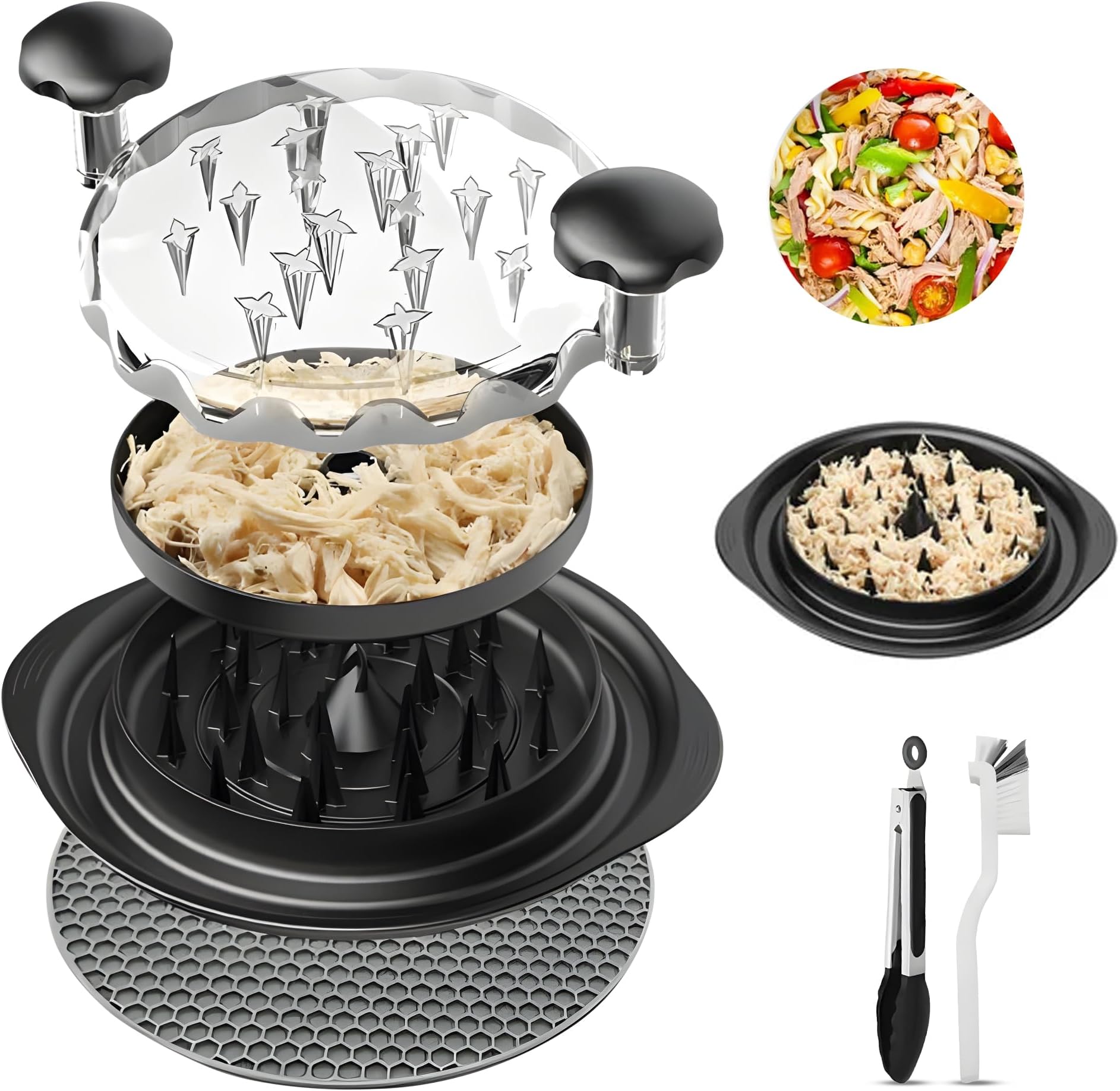 Amazon.com: Chicken Shredder Tool Twist Large -Effortless Meat Shredder ...