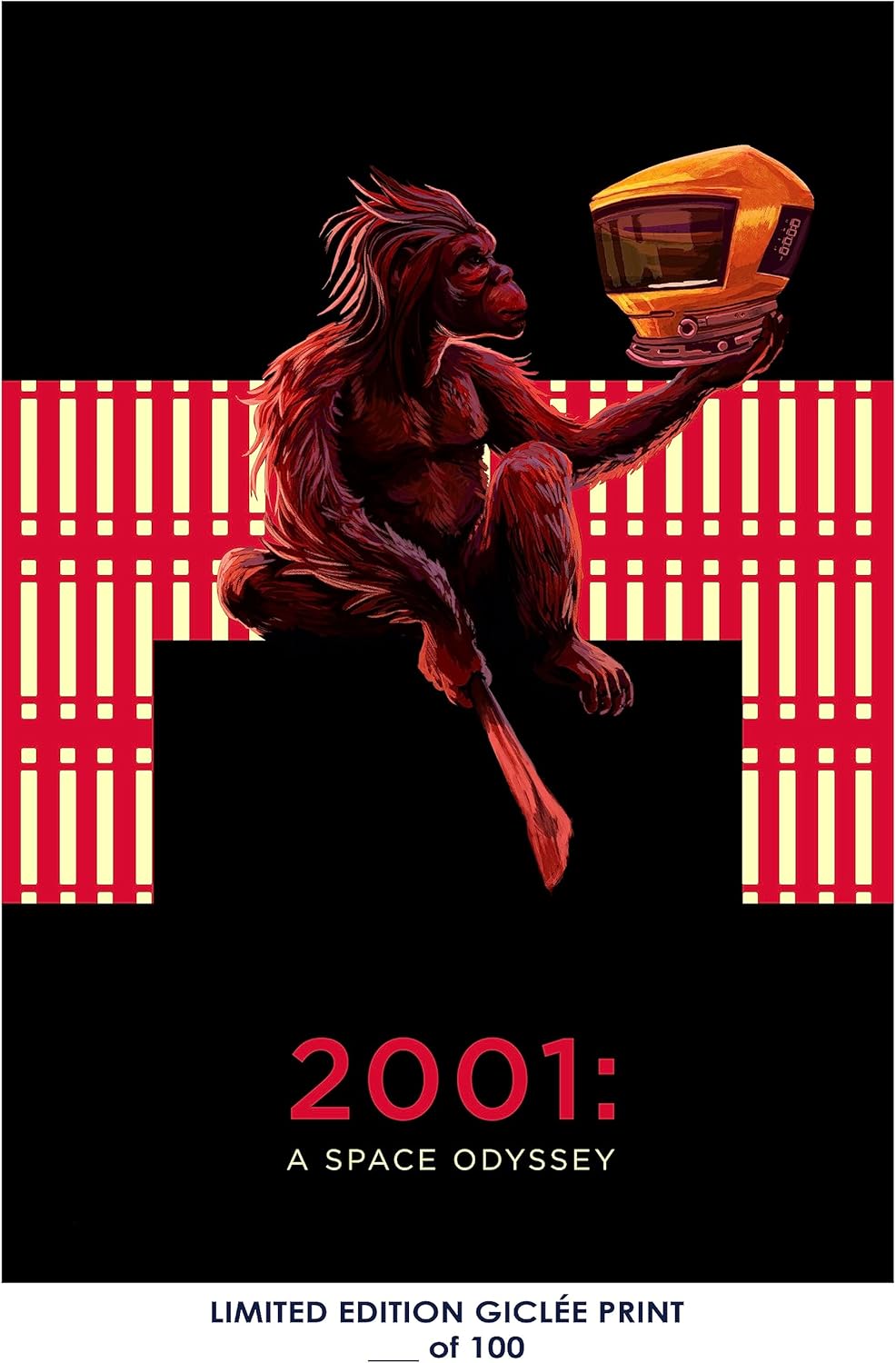 Amazon.com: 2001 A Space Odyssey, Art (Stanley Kubrick) Movie POSTER - 11x17 Inches **CANVAS ...