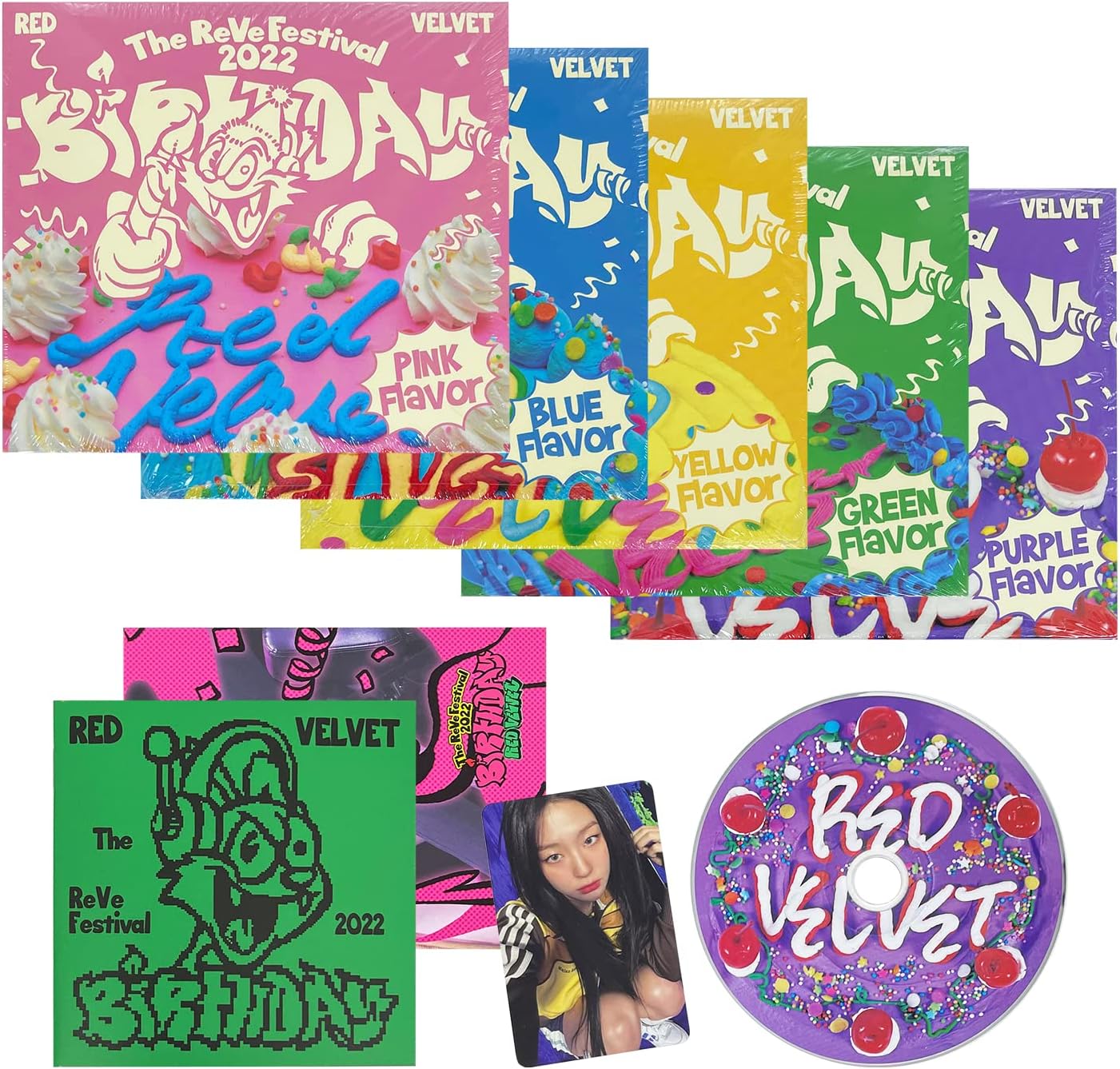 Red Velvet - Photobook + Photocard + Folded Poster + Poster + CD-R + 2 ...