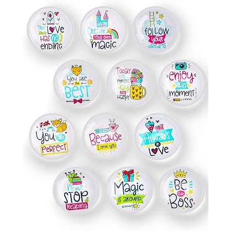 24 Pieces Inspirational Fridge Magnets Locker Magnets for Girls ...