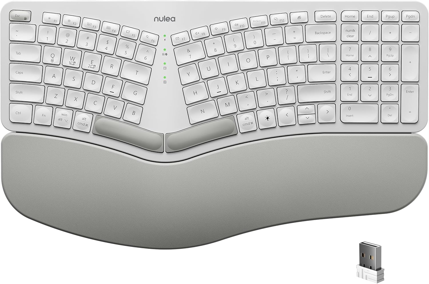 Amazon.com: Nulea RT05A Wireless Ergonomic Keyboard, Split Keyboard ...